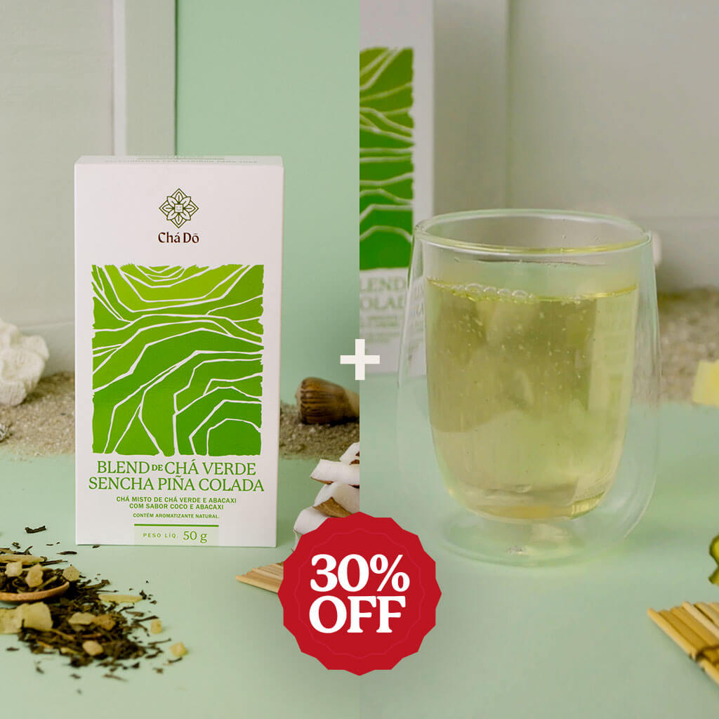 Blend de Chá Verde Sencha Piña Colada (50g) - Chá Dō